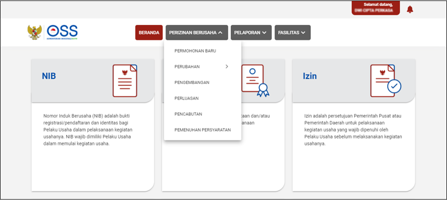 OSS RBA - Perizinan Berusaha UMK Risiko Menengah Tinggi dan Tinggi - Orang Perseorangan