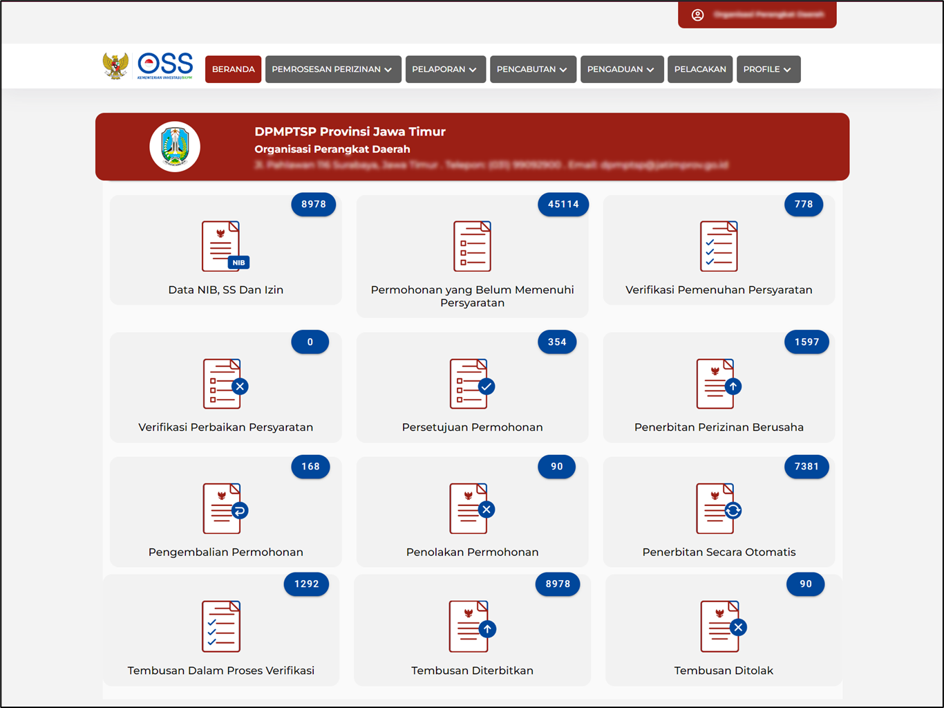 OSS RBA - Pemrosesan PKKPR Darat oleh OPD Tata Ruang dan DPMPTSP